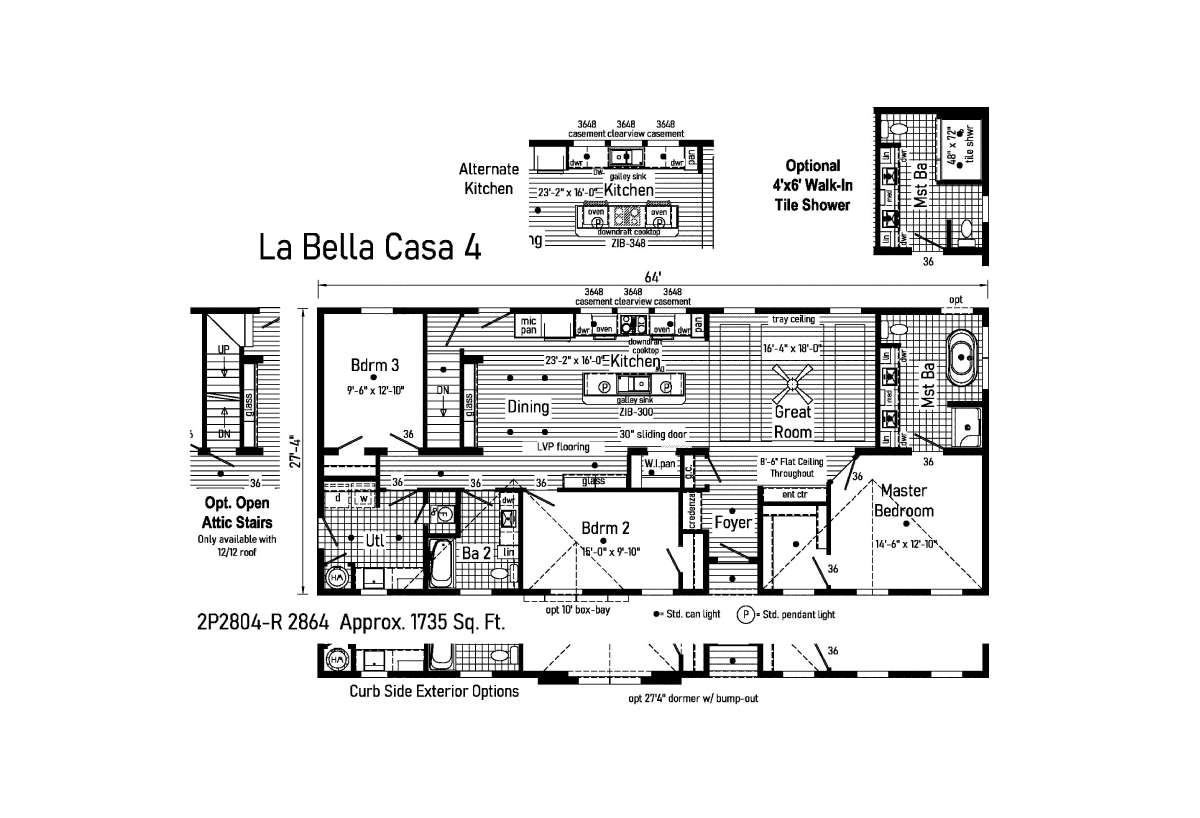 La Bella Casa La Bella Casa 4 2P2804-R by Pennwest Homes - Showcase Homes